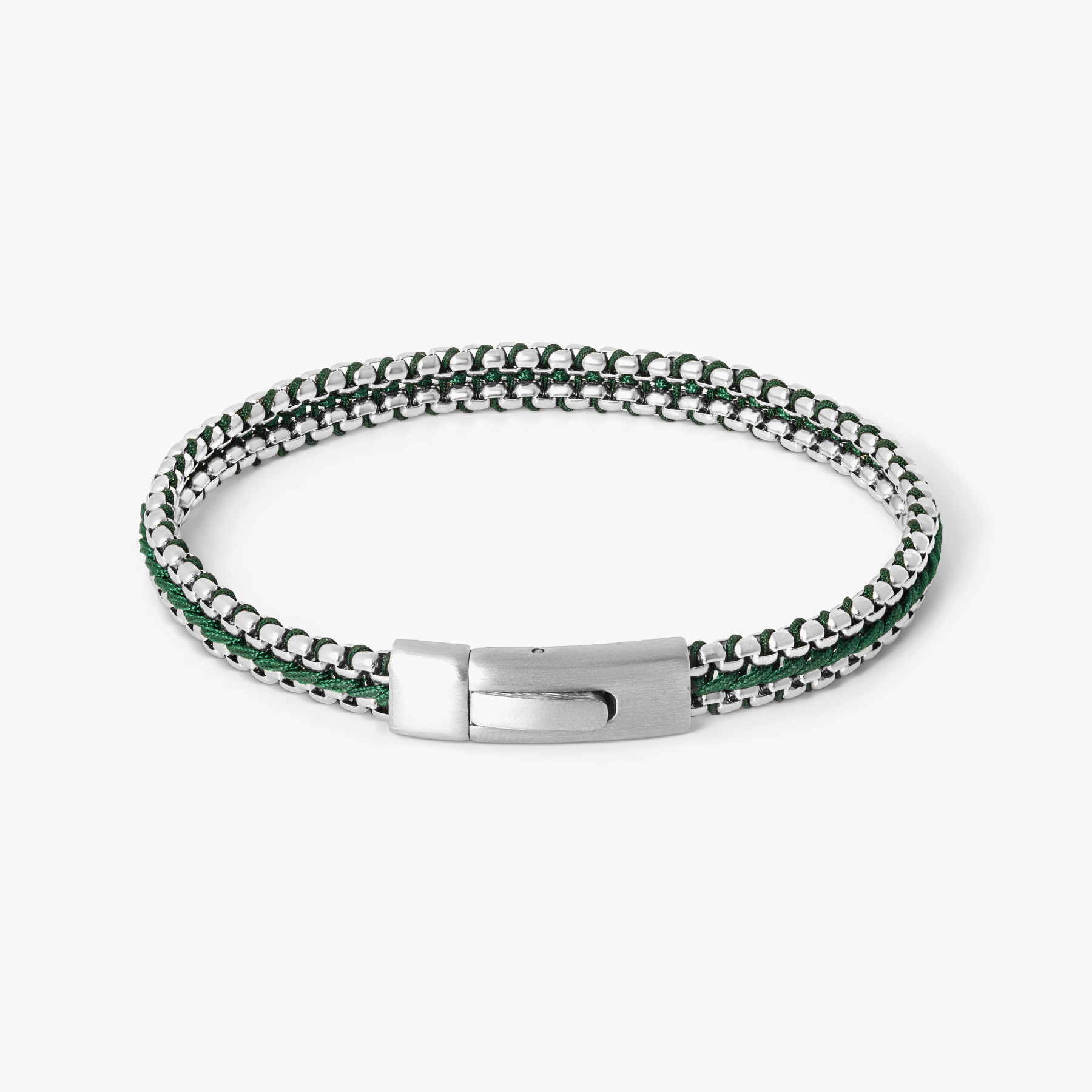 Tris Button Bracelet In Green London | Tateossian – Tateossian London