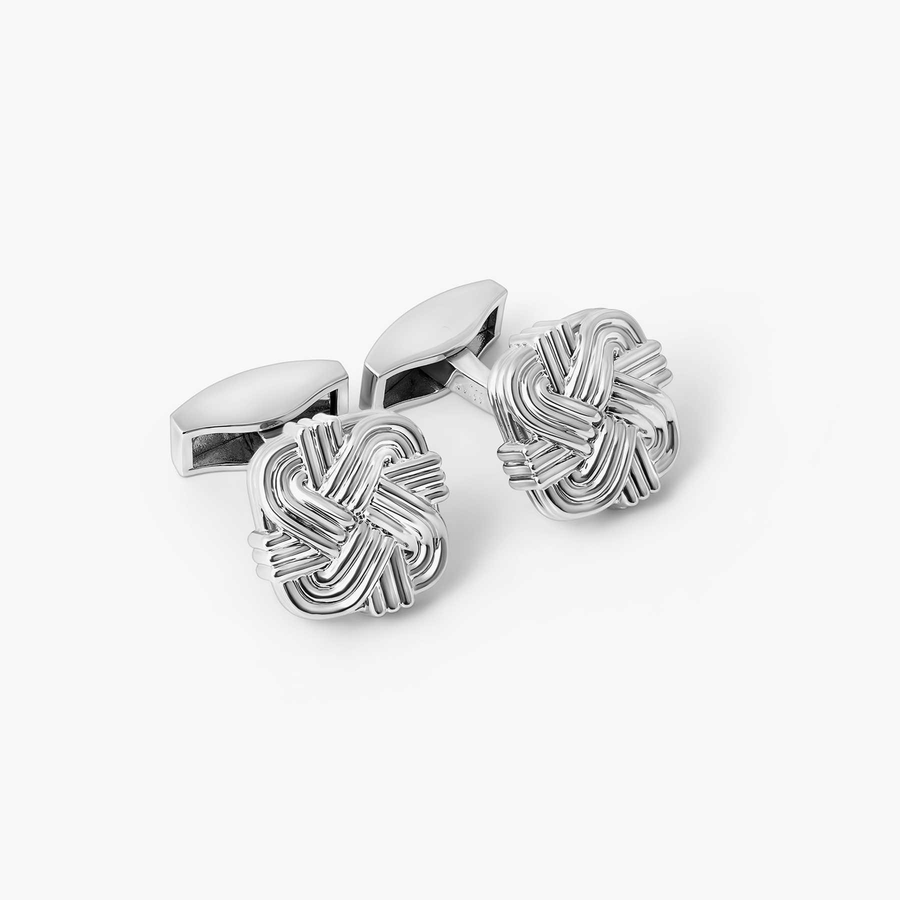 Quad Knot Cufflinks With Palladium Plating – Tateossian London