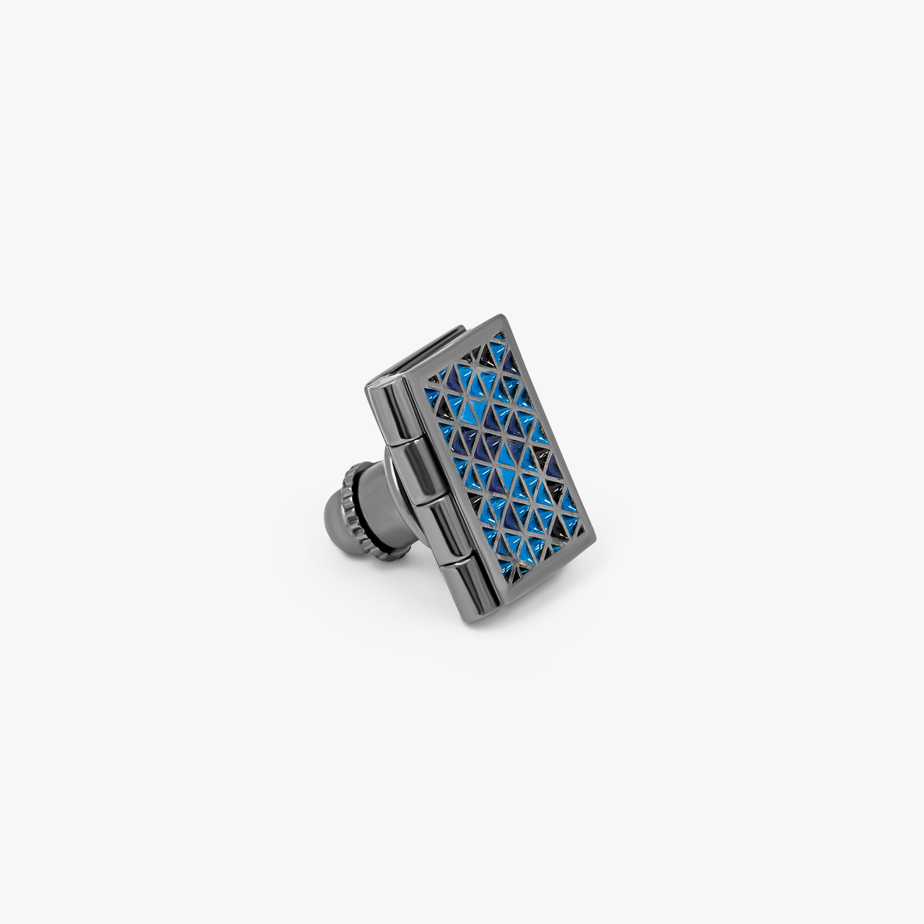 THOMPSON Journal pin with blue enamel – Tateossian London