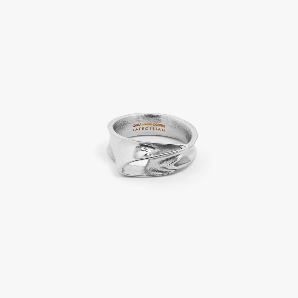ZAHA HADID DESIGN Tyne Ring Palladium Plated Steel – Tateossian London