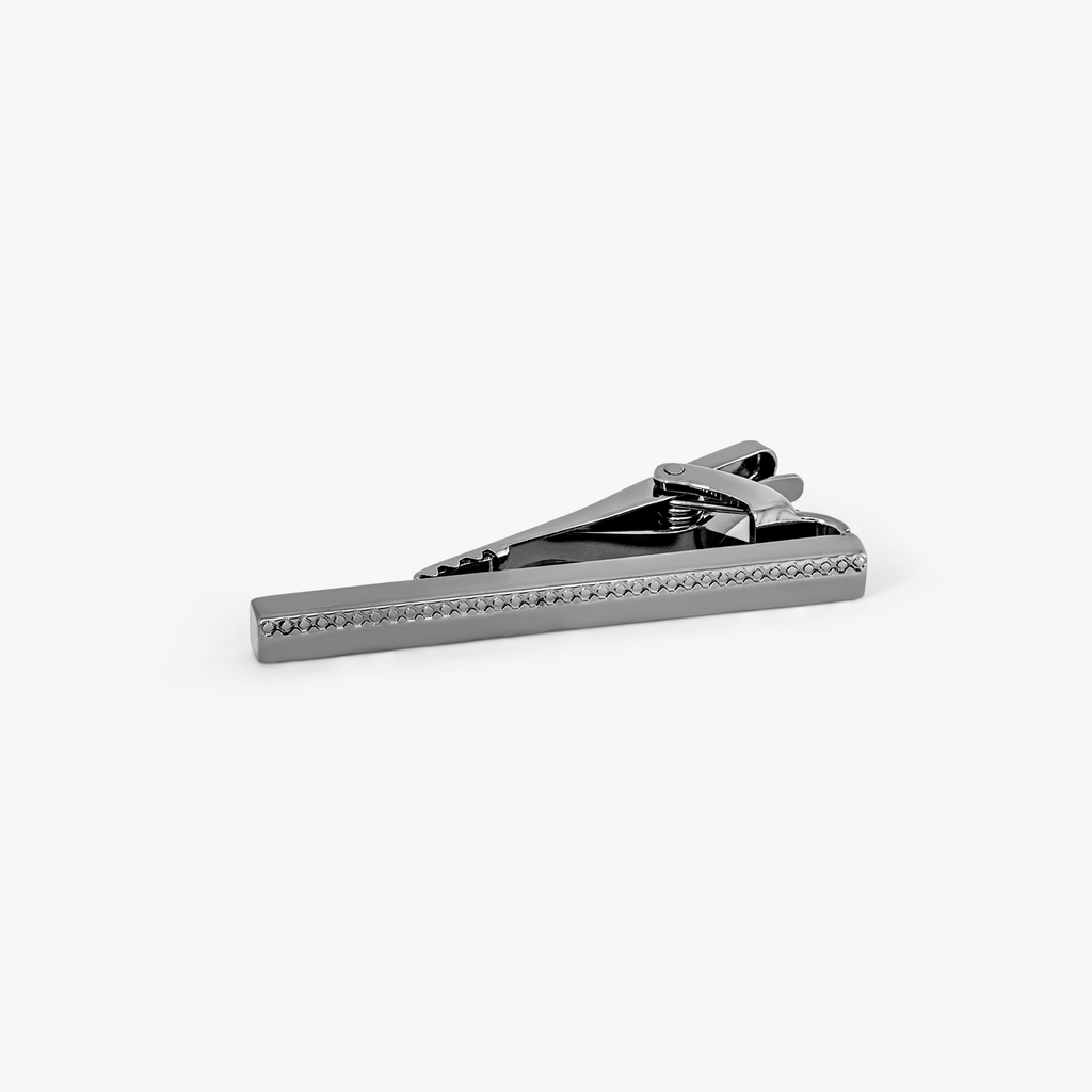 Zen Tie Clip in Gunmetal Plating - Short – Tateossian London