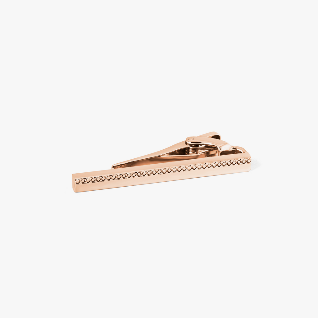Zen Tie Clip in Rose Gold Colour Plating - Short – Tateossian London